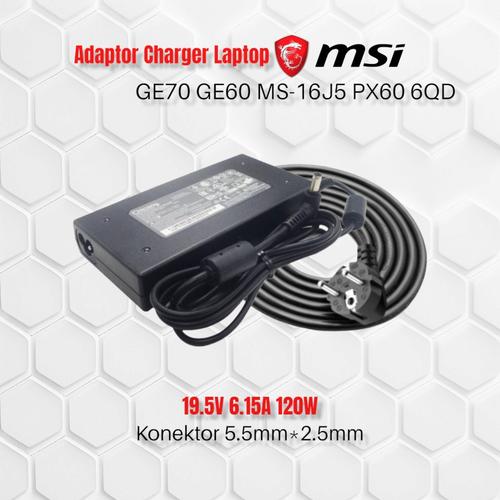 Jual Adaptor Cas Charger MSI GF63 8RC Chicony A12-120P1A 19.5V 6.15A ...