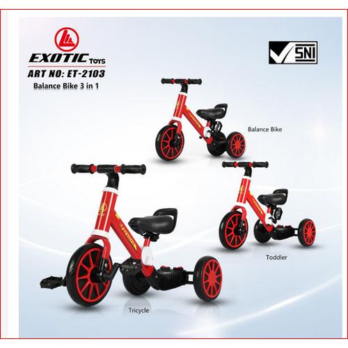 Jual Sepeda Speda Keseimbangan Anak Roda 3 Balance Bike EXOTIC 2103 3 ...