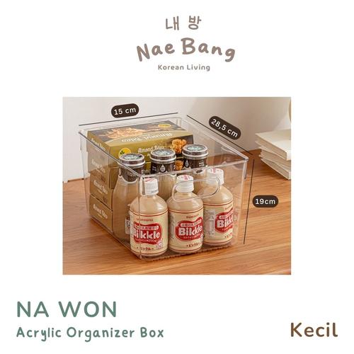 Jual (NAEBANG) Box Organizer Cemilan Makanan Transparan Kontainer ...