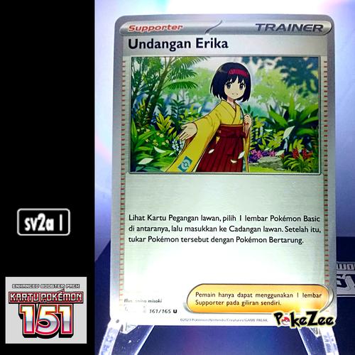 Jual Undangan Erika sv2a 161/165 Trainer Supporter Pokemon TCG ...