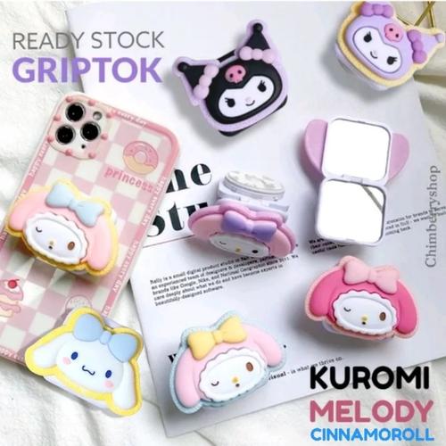 Jual Pop Socket Finger Mirror Griptok Stand Hp Cinnamoroll Kuromi My ...
