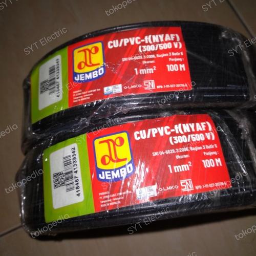 Jual Kabel NYAF 1 1mm Jembo Roll 100 Meter Listrik Serabut - Biru ...