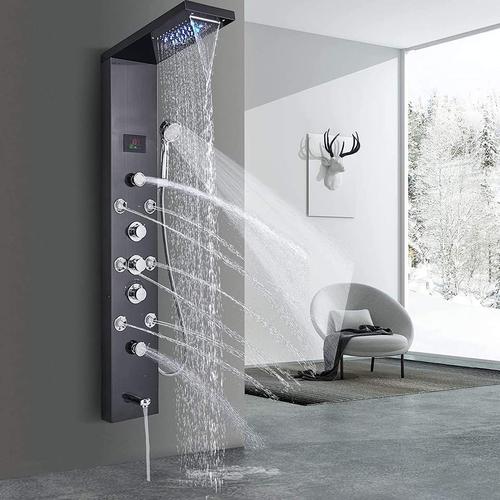 Promo Set Shower Mandi Dinding Modern Wall Shower Digital Display ...