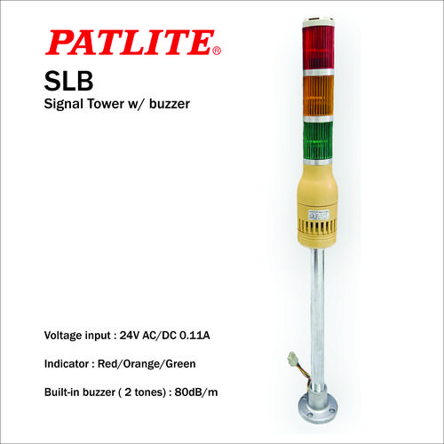 Jual PATLITE SLB Signal Tower w/ Buzzer 80dB Lamp Lampu Mesin 24V DC ...