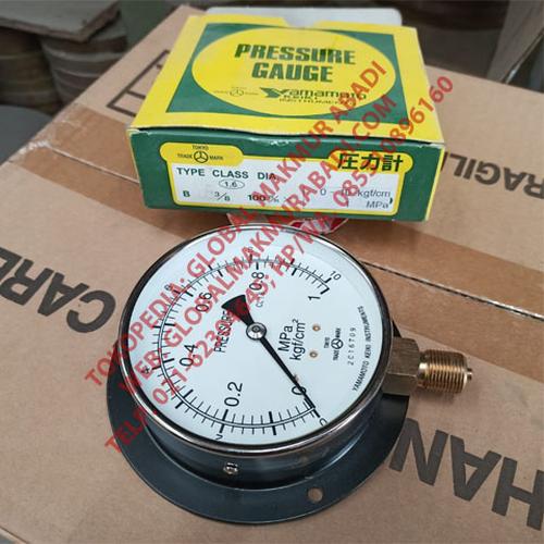 Jual YAMAMOTO KEIKI DIA 100MM DRAT 3/8 PRESSURE GAUGE PENGUKUR TEKANAN - 3kgf - Jakarta Pusat ...