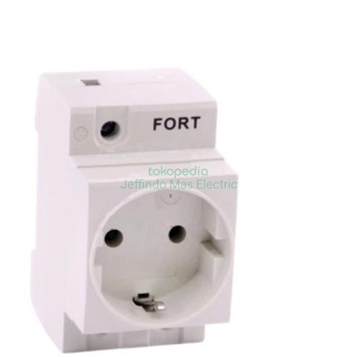 Jual Stop kontak Din Rail Panel Socket Arde Schuko Dudukan Rel MCB ...
