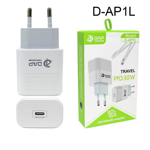 Jual Travel Charger D-AP1L PD30w Cable C TO Lightning Fast Charge ...