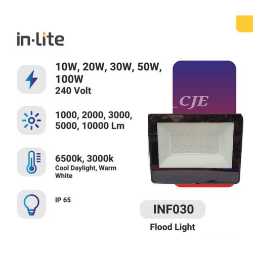 Jual INLITE Lampu Sorot Floodlight LED 100W 100 watt IP65 INF030 ...