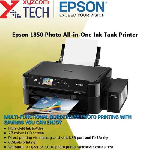Jual Epson L850 Photo All-In-One Ink Tank Printer Maraok58 - Jakarta ...
