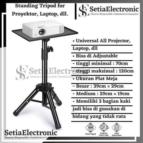 Jual Standing Tripod Projector, Universal Stand Tripod Meja Adjustable ...