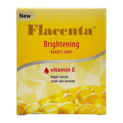 Jual Sabun Mandi Batang Flacenta Brightening Beauty Bar Soap Vit E 80 ...