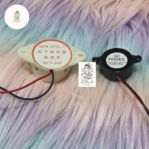 Jual BUZER SPEAKER HITAM KECIL PUTIH BESAR BUZZER CONTINUOS SFM-27 3V ...