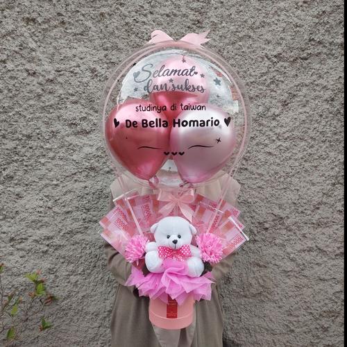 Promo Balon Bouquet Buket Uang + Boneka Bunga Wisuda/UlangTahun ...