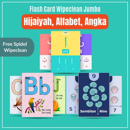 Jual Flash Card Jumbo Wipeclean Huruf ABC, Hijaiyah, dan Angka - Hijaiyah - Kota Bogor ...
