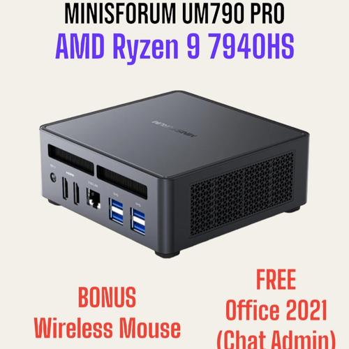 Jual MINISFORUM MINI PC UM790 PRO AMD RYZEN 9 7940HS DUAL HDMI 8 CORE ...