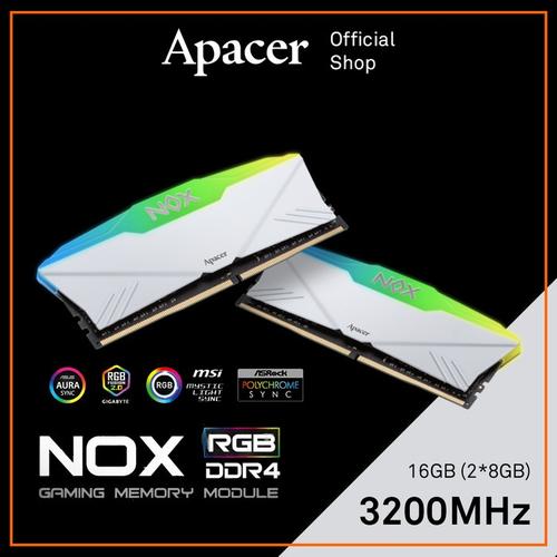 Jual Ram APACER NOX RGB AURA II 16GB (2X8GB) DDR4 3200 MHz - Ram 16GB ...