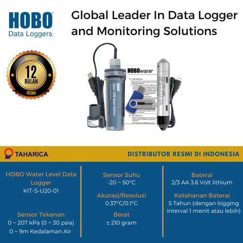 Jual Alat Ukur Ketinggian Air HOBO KIT-S-U20-01 Water Level Data logger ...