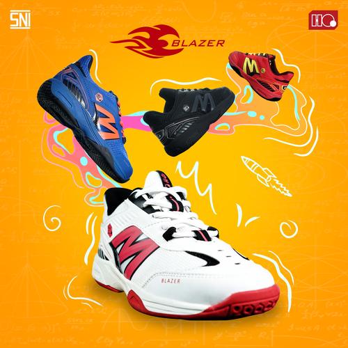 Jual Hi-Qua Blazer Junior Sepatu Olahraga Badminton Anak - Hitam, 36 ...