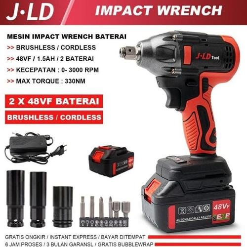 Jual Josspro Mesin Bor Impek Impact Wrench Inpek JLD JDL TOOLS 2batrey ...