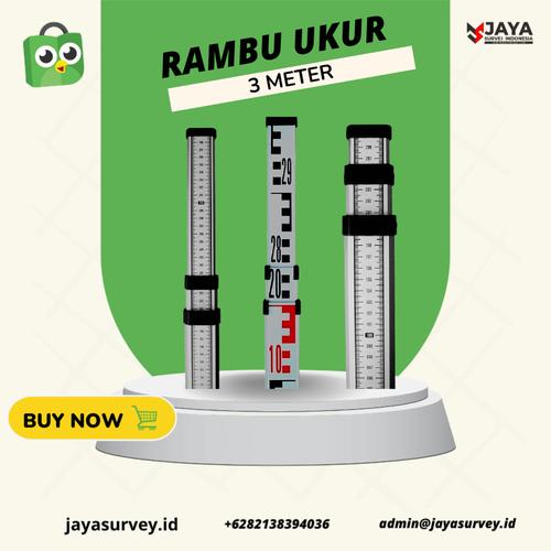 Jual Rambu Ukur/Leveling Staff/Rambu Leveling/Bak Ukur/Mistar Ukur 3 ...