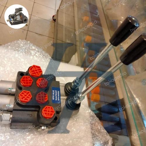 Jual Hand Valve Hidrolik 2 Stik 1/2" Inci / P80-2 / DP80-2 - 2 spring ...