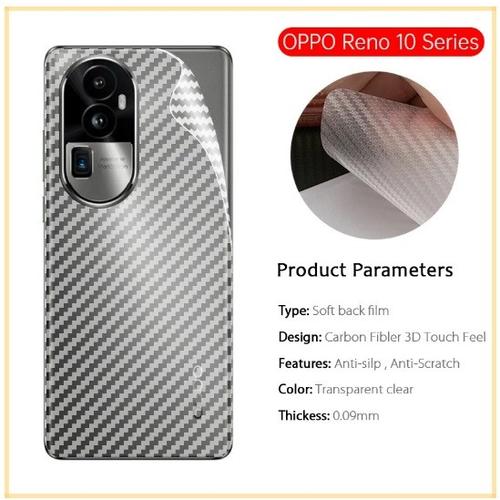 Jual Oppo Reno 10 10 Pro 10 Pro Plus Back Skin Carbon - Reno 10 ProPlus ...