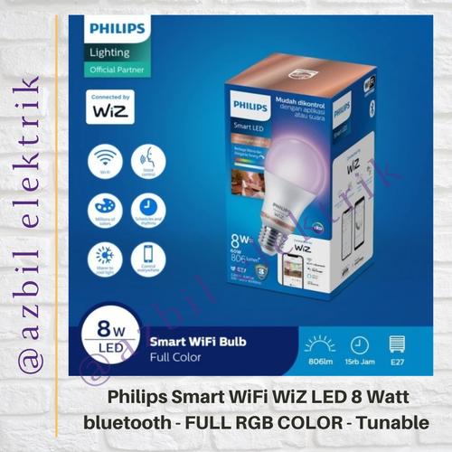 Jual lampu Smart WiFI LED 8 Watt Bluetooth RGB color dan Tunable ...
