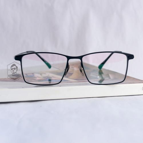 Jual Kacamata Model Kotak Frame Premium - NARAYANA 02 - BLACK SILVER ...