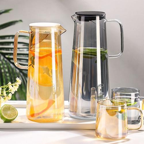 Jual Pitcher Jar Kaca Aesthetic Teko Kopi Teh Jus Borosilicate Glass 1 ...