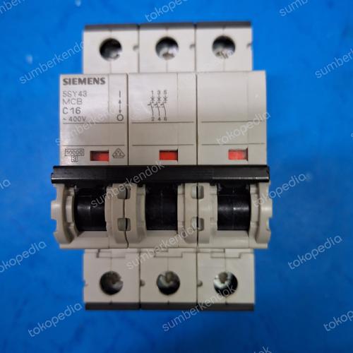 Jual MCB SIEMENS 16A 3P 5SY43 10KA MINI CIRCUIT BREAKER PANEL BOX LISTRIK - Jakarta Pusat ...