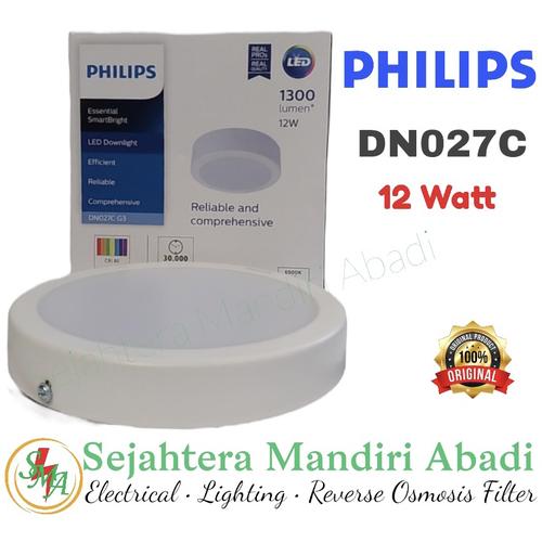 Jual Lampu Downlight Philips DN027C Led 12 Watt Outbow Bulat - Putih ...