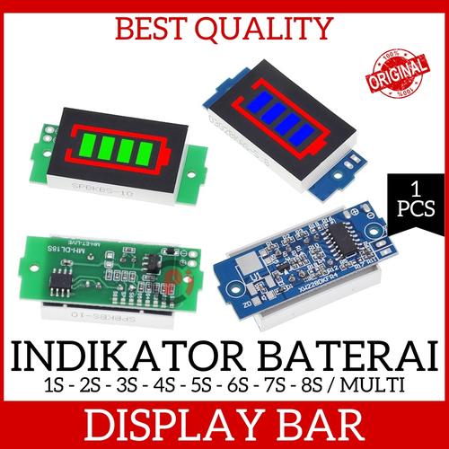 Jual Indikator Kapasitas Baterai Indicator Display Bar Module 1S 3S sd ...