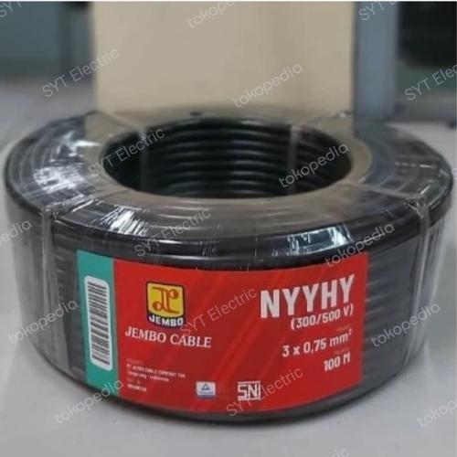 Jual Kabel NYYHY 3x0,75 3x0.75 Jembo Roll 100 Meter Listrik Serabut - Jakarta Pusat - SYT ...