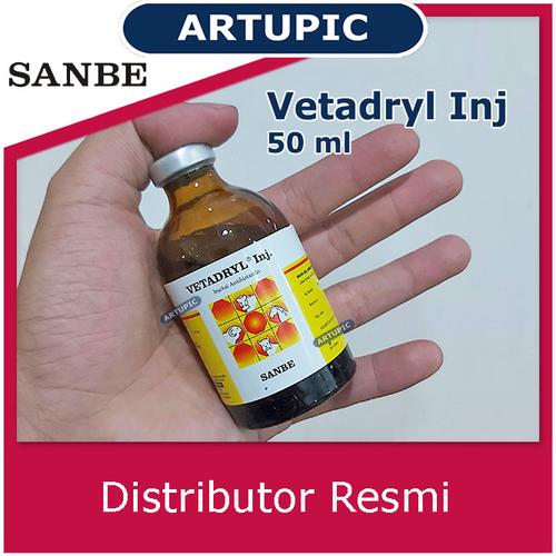 Jual Vetadryl Inj 50 ml Antihistamin Obat Alergi Hewan Ternak Gatal ...