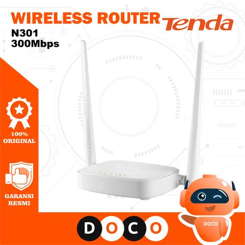 Jual Tenda Wireless Router N301 300Mbps Easy Setup Wifi Internet 2 ...