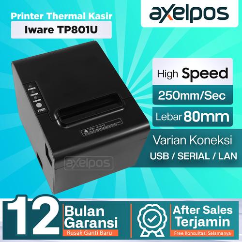 Promo Printer Thermal Kasir 80mm Auto Cutter Iware TP803L Usb Serial Lan - Usb Serial Lan Cicil ...