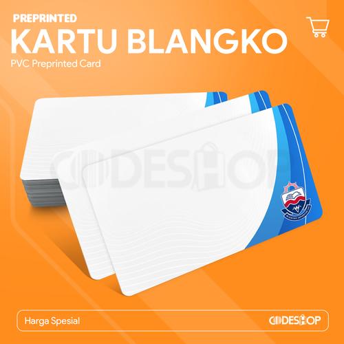 Jual Cetak Kartu PrePrint Custom PVC Card Blanko Preprinted 100pcs 2 ...