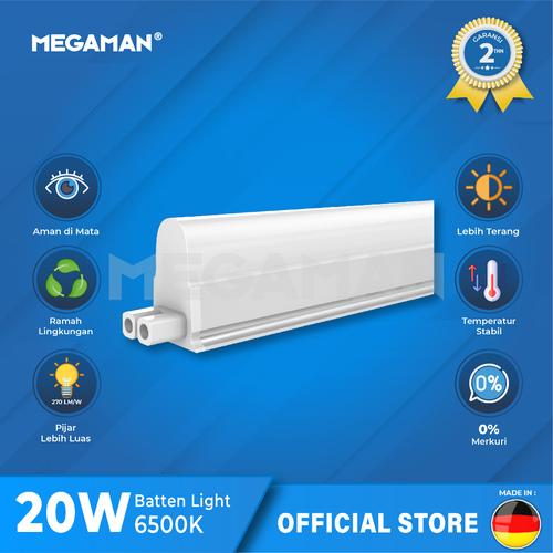 Jual Megaman Batten MBL2023 10W/ MXL2020 20W 6500K 220-240V - 10 Watt ...
