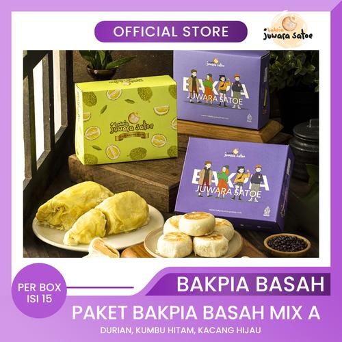 Promo PAKET BAKPIA BASAH MIX A (DURIAN, KUMBU HITAM, ORI) - JUWARA ...