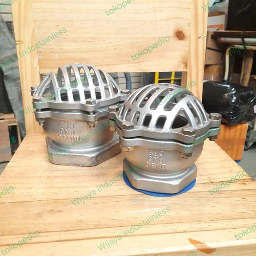 Jual Foot Valve Drat 3" inch Stainless SS 304 - Foot Valve SS304 DN80 ...