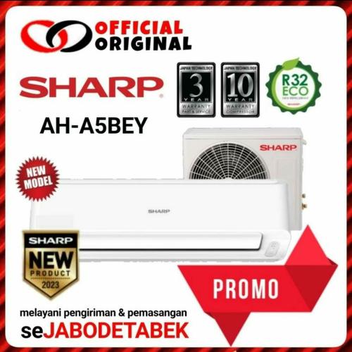 Jual AC SHARP AH-A5SAY 1/2PK + PASANG INSTALASI R32 AC SHARP 0,5PK ...
