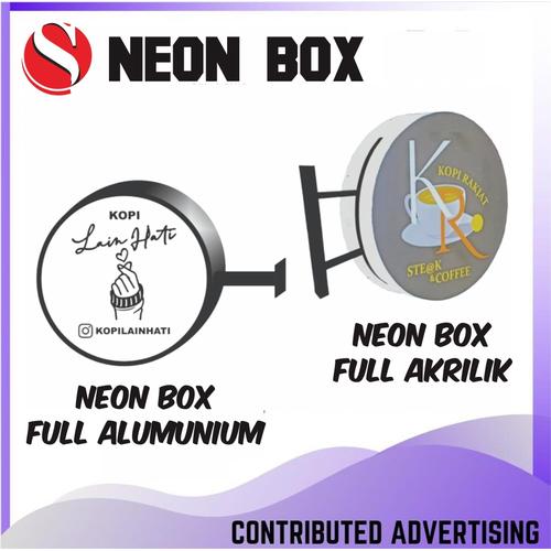 Jual Neon Box Bulat / Neon Box Custom / Kotak / Acrylic LED Indoor ...