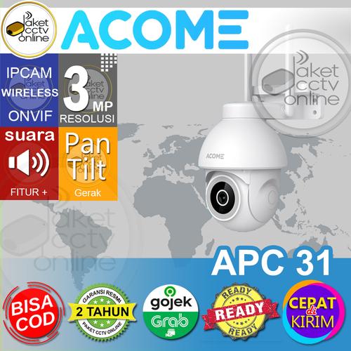 Jual ACOME APC31 Smart PTZ Night Vision Cam IP WiFi CCTV Outdoor 1296P ...