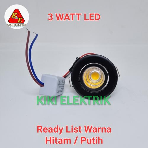 Jual Downlight LED Spot Light COB Mini 3 Watt / Lampu Cabinet YAMASAKI - Body Hitam - Jakarta ...