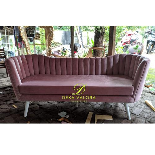 Jual Kursi Sofa Minimalis Retro Scandinavian Pelaminan 2 Seater - Kab. Jepara - Deka Valora ...