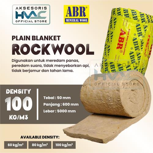 Jual Rockwool Roll Material Insulasi Merk ABR Density 100 kg Tebal 50 ...