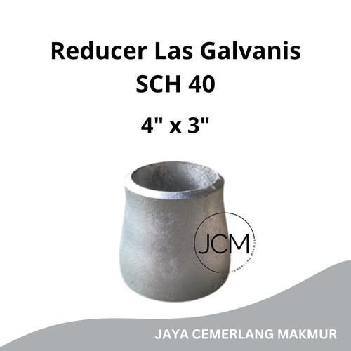 Jual Reducer Las Galvanis 4" x 3" SCH 40 / Vlok Sock Las Galvanis 4 x 3 ...