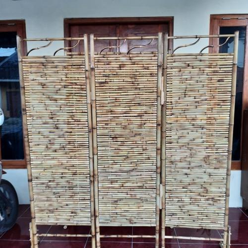 Jual Partisi Ruangan Minimalis Modern | Pembatas Ruangan Bambu Custom F ...