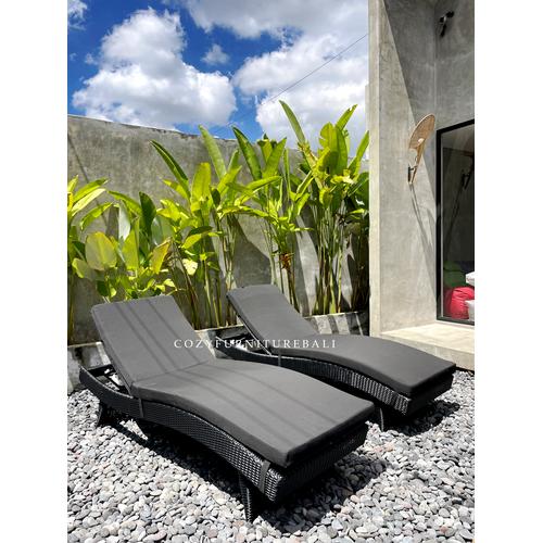 Jual POOL Sun LOUNGER CHAIR - KURSI Kasur KOLAM - Sunbed ROTAN Sintetis ...