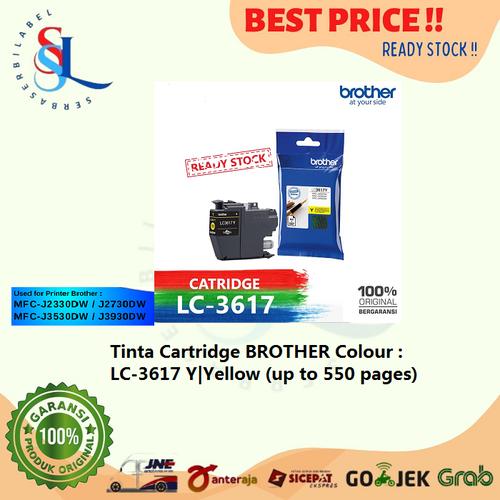Jual BROTHER Tinta LC-3617Y | LC3617Y | LC3617 Y Original Yellow ...
